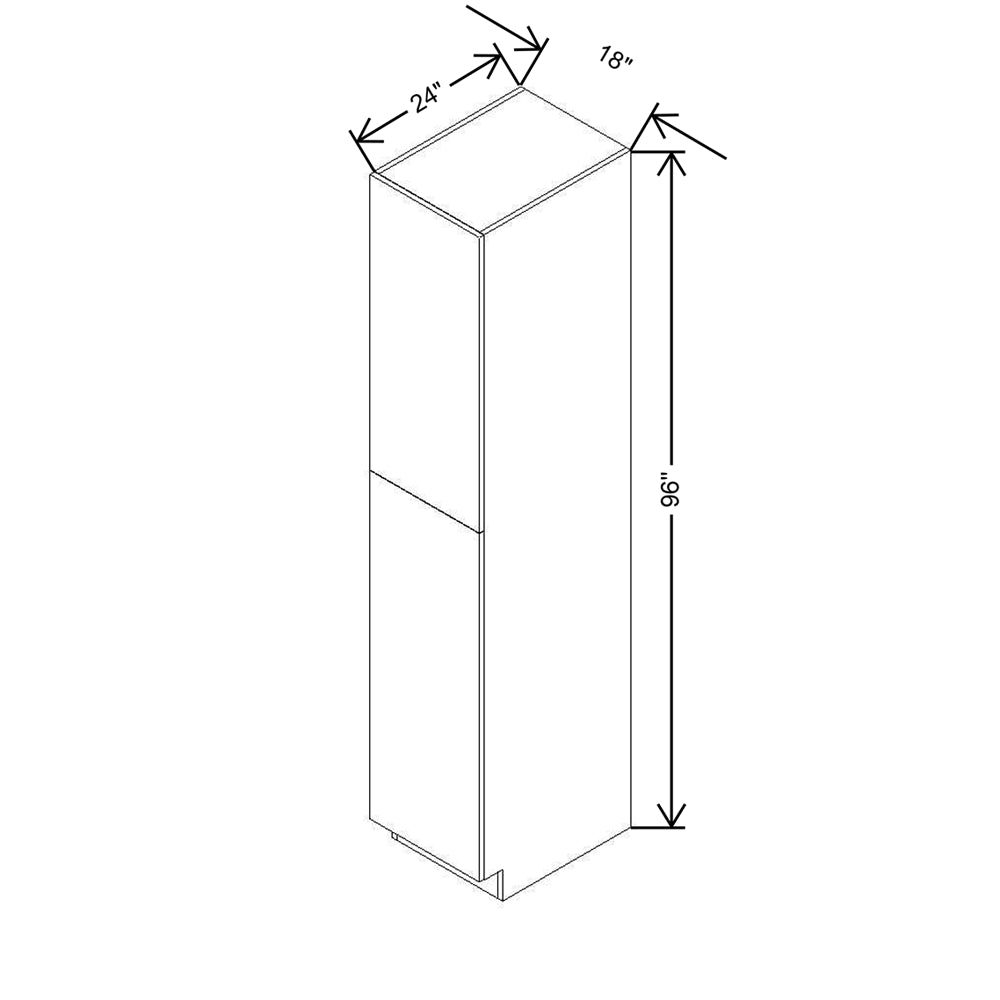 CNC Classic Broadway Cobalt 18" W X 24" D X 96" H Single Door Utility